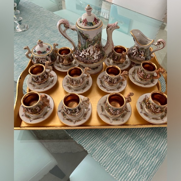 Capodimonte | Dining | Capodimonte Antique Teacoffee Set | Poshmark